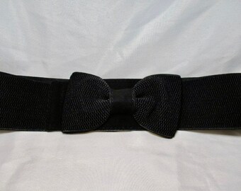 Large Bow Belt Black - Etsy