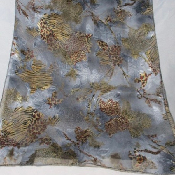 Cheetah Print Scarf - Etsy