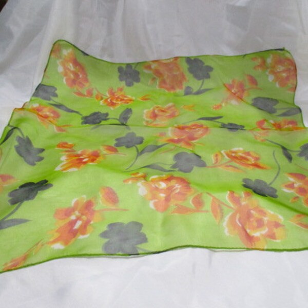 Chartreuse Scarf - Etsy