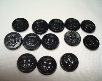 Navy uniform buttons | Etsy