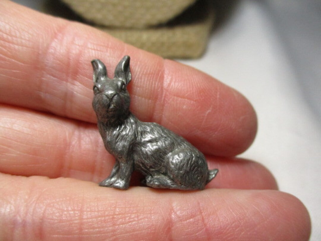 A 1980's Little Miniature Pewter Rabbit Figure. - Etsy