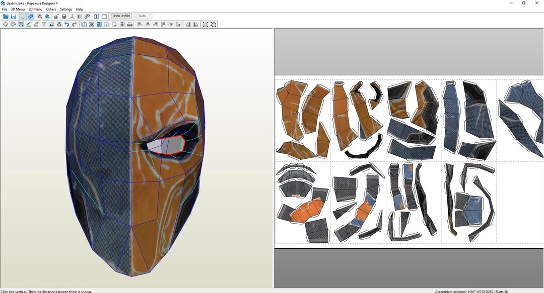 Template to Make Your Own Deathstroke Mask/helmet From Batman Arkham ...