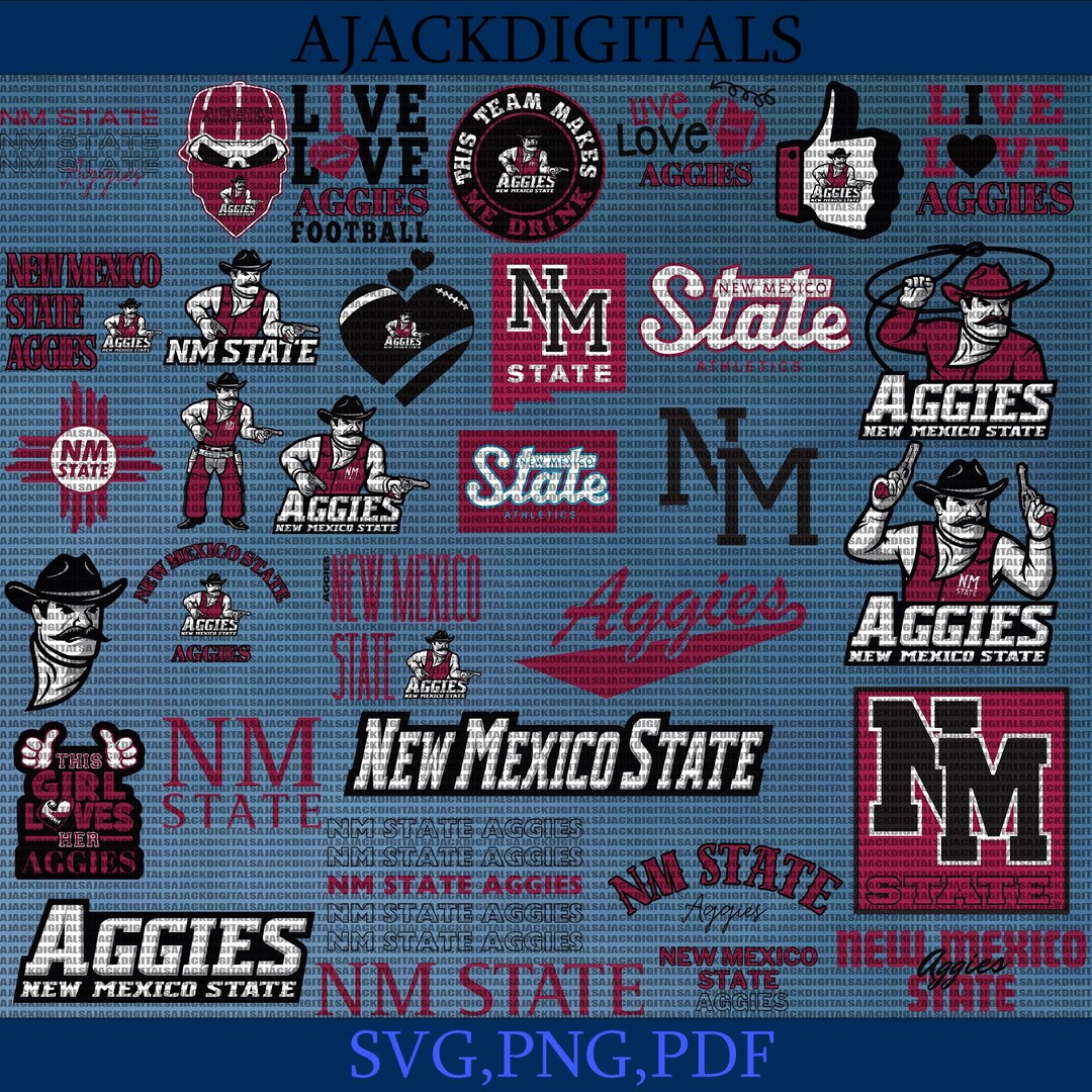 High Quality New Mexico State College SVG, Football, Athletics, Aggies ...