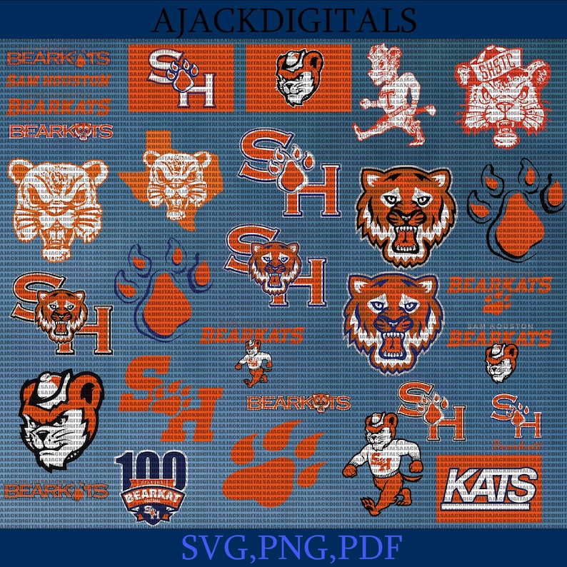 High Quality Sam Houston State College SVG, Football, Bearcats SVG ...