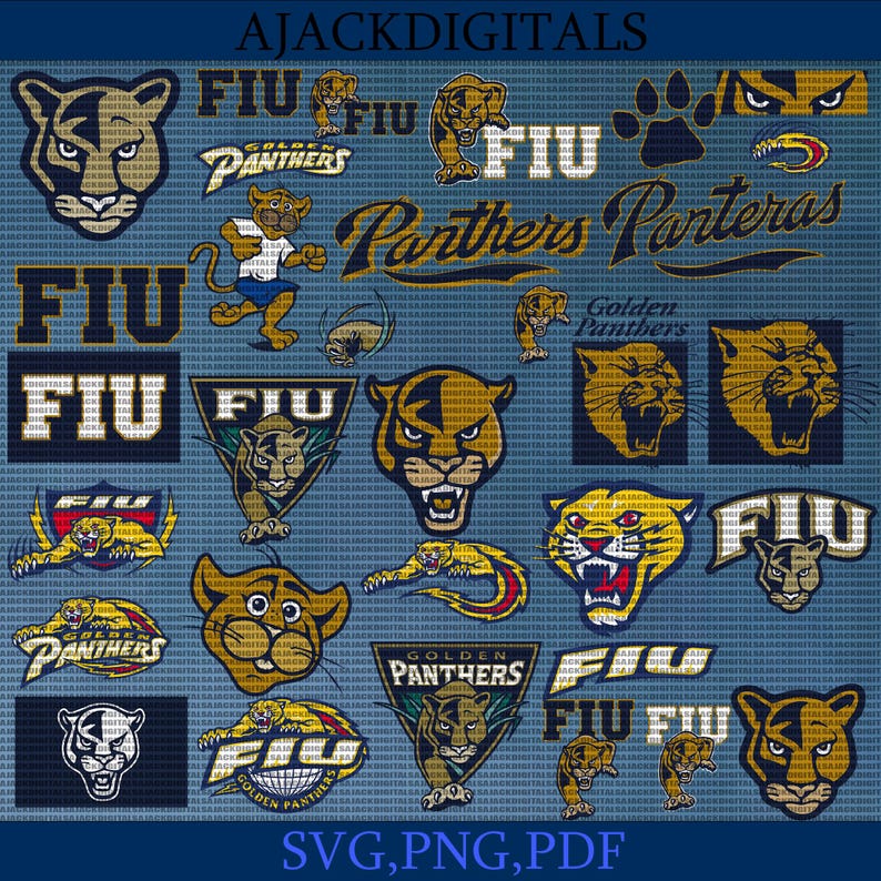High Quality FIU SVG, Athletics, Football, Golden Panthers SVG ...