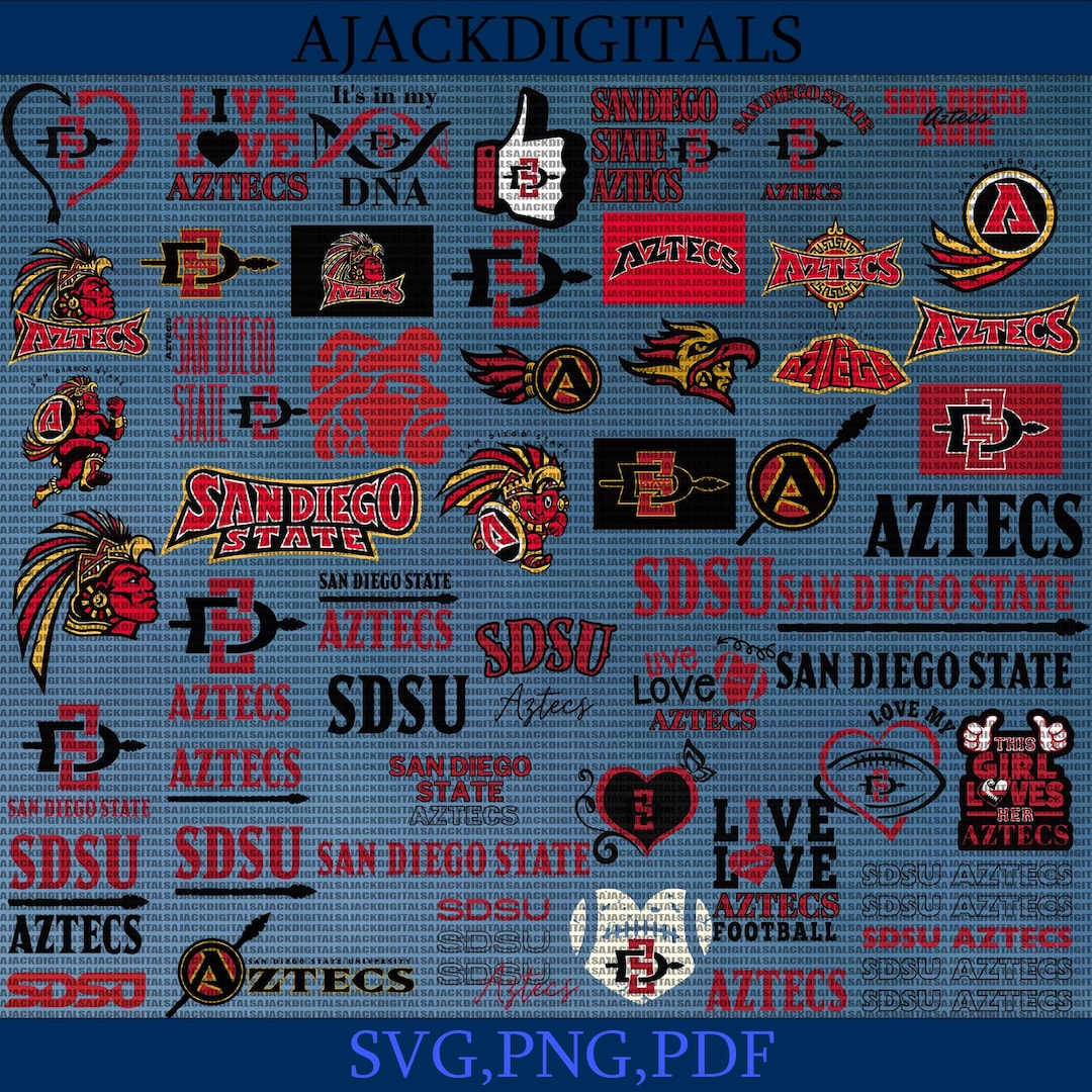 High Quality San Diego State College SVG, Football, Athletics, Aztecs ...