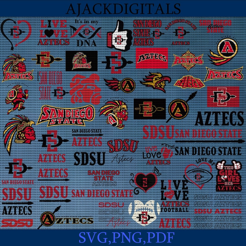 San Diego State Logos - Etsy