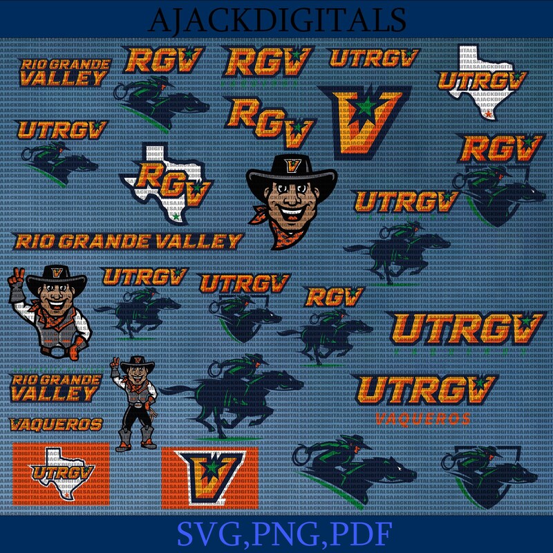 Utrgv Football Svg - Etsy