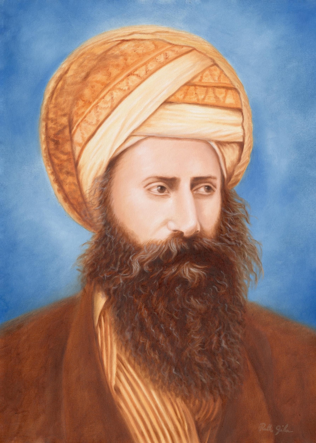 Jewish Wall Art – Ben Ish Chai Portrait Canvas Print – Sephardic Tzadik ...