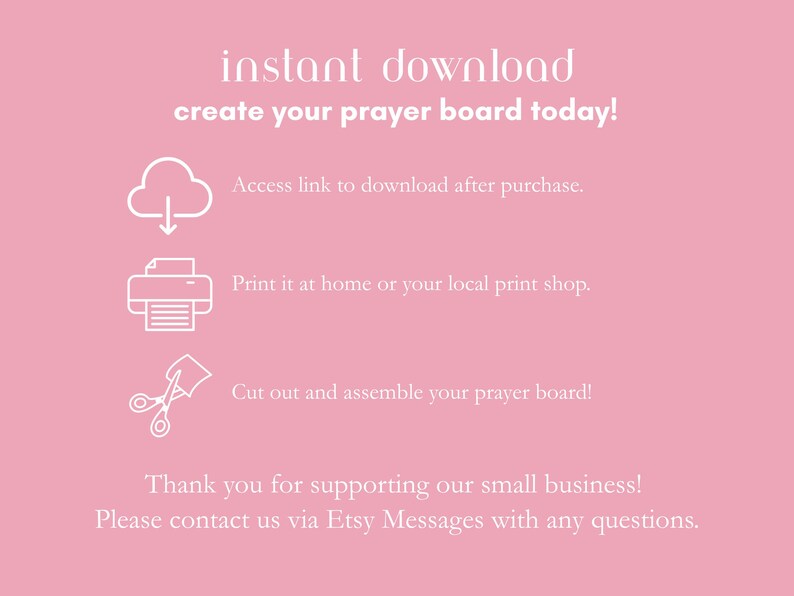 Prayer Board Kit Headings Digital Download Christian Bulletin Board ...