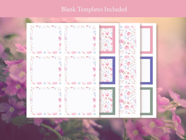 Printable Prayer Request and Praise Report Cards Pink Floral Blank ...