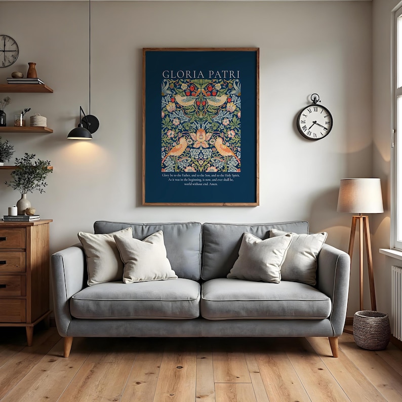 Glory Be Prayer Print Digital Download Gloria Patri Doxology Hymn Wall ...