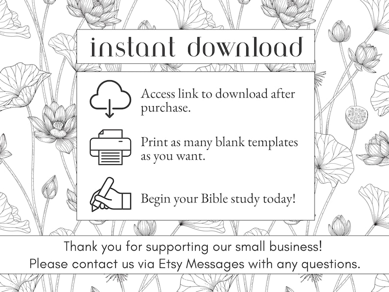 Minimalist Bible Chapter Study Template, Printable Chapter Reflection Bible Study PDF, Women's ...