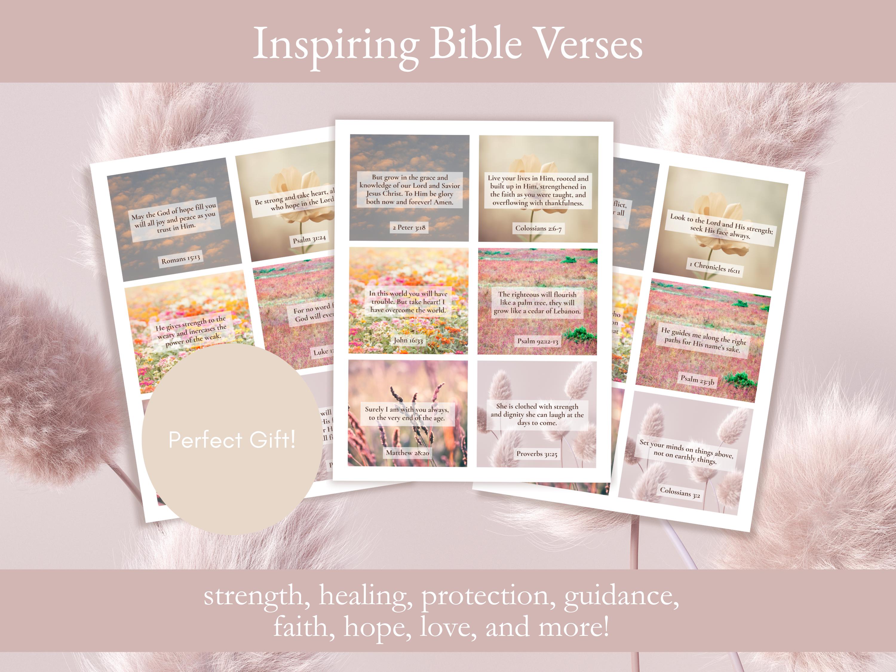 125 Bible Verse Cards Digital Download NIV Scripture Printable ...