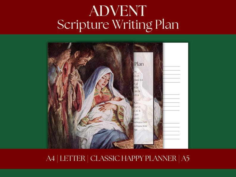25-day Advent Scripture Writing Plan for Daily Devotion Digital Faith ...
