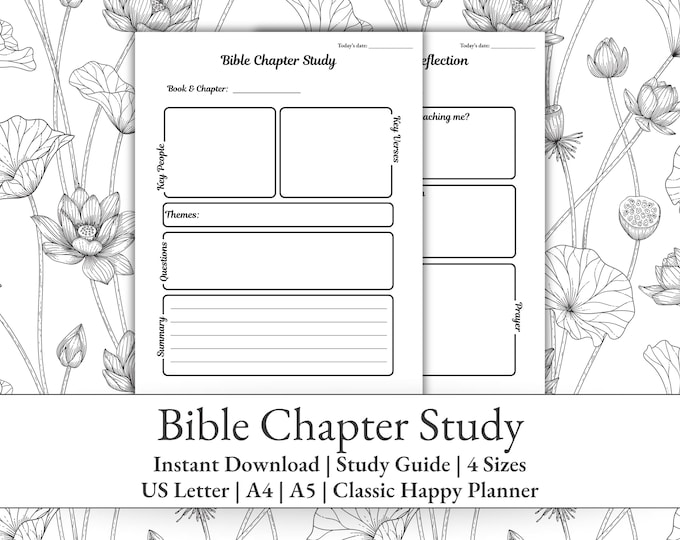 Sermon Notes Bundle Fields of Grace Bible Study Printable, Digital ...