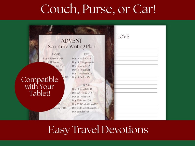 25-day Advent Scripture Writing Plan for Daily Devotion Digital Faith ...