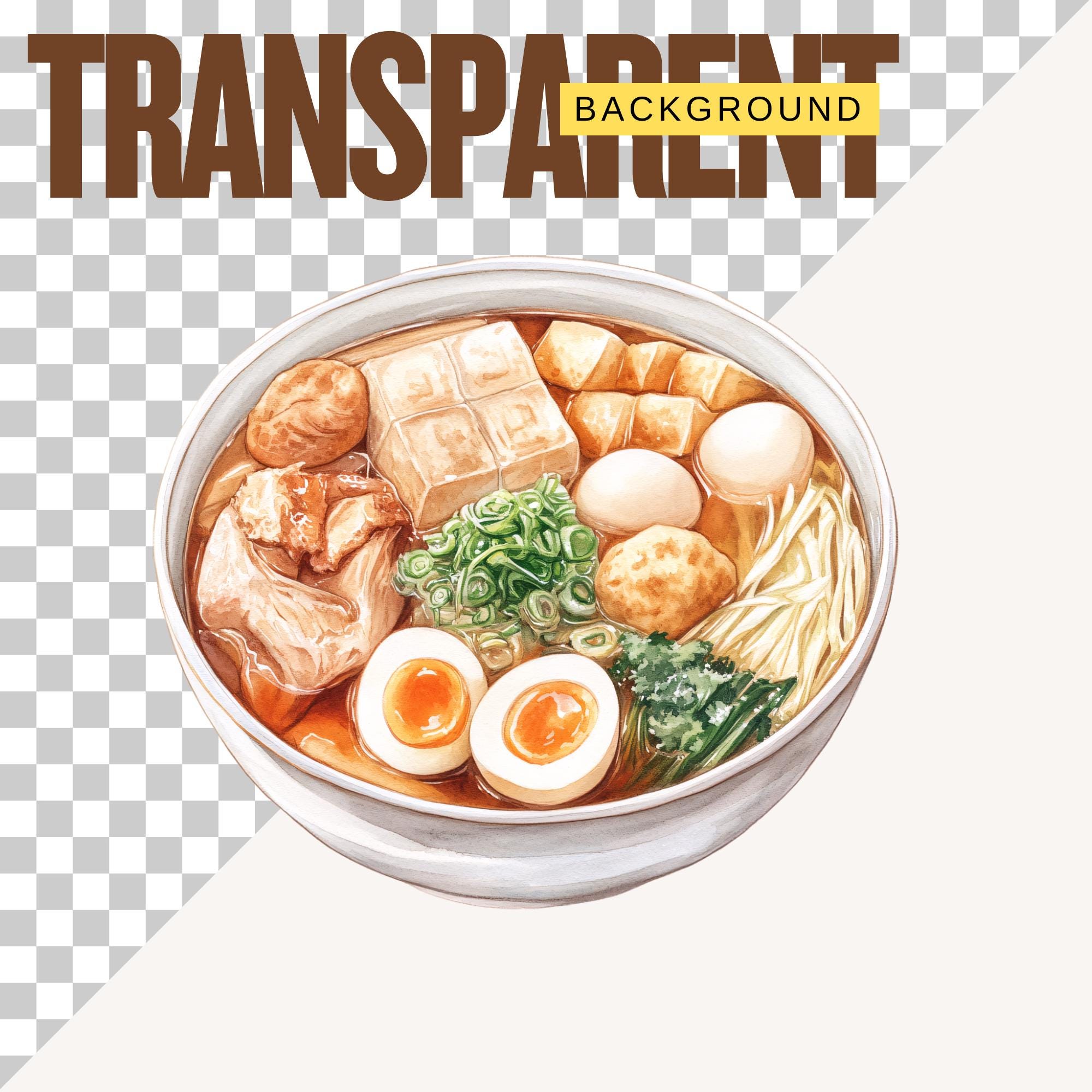Watercolor Japanese Food Clipart – Sushi, Ramen, & More (37 PNG) - Etsy