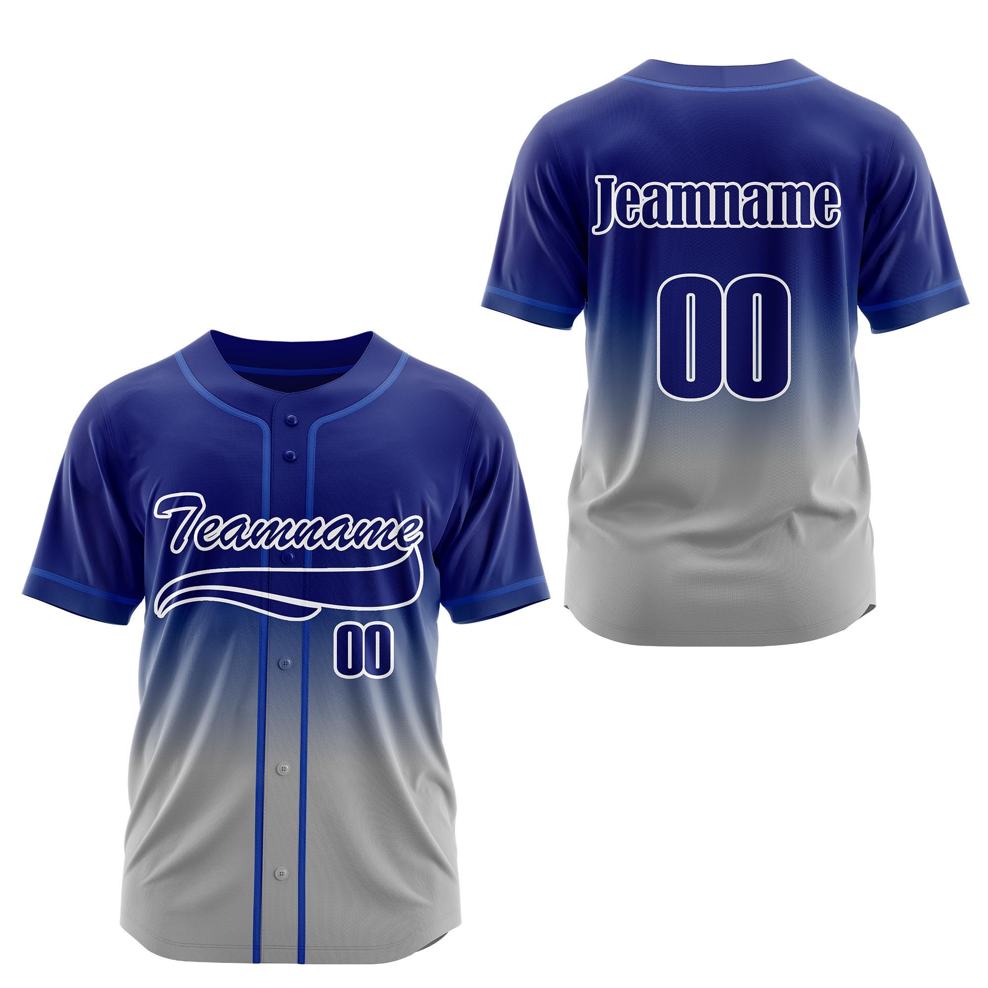 Custom Team Name Baseball Uniforms，gradient Baseball Uniforms ...