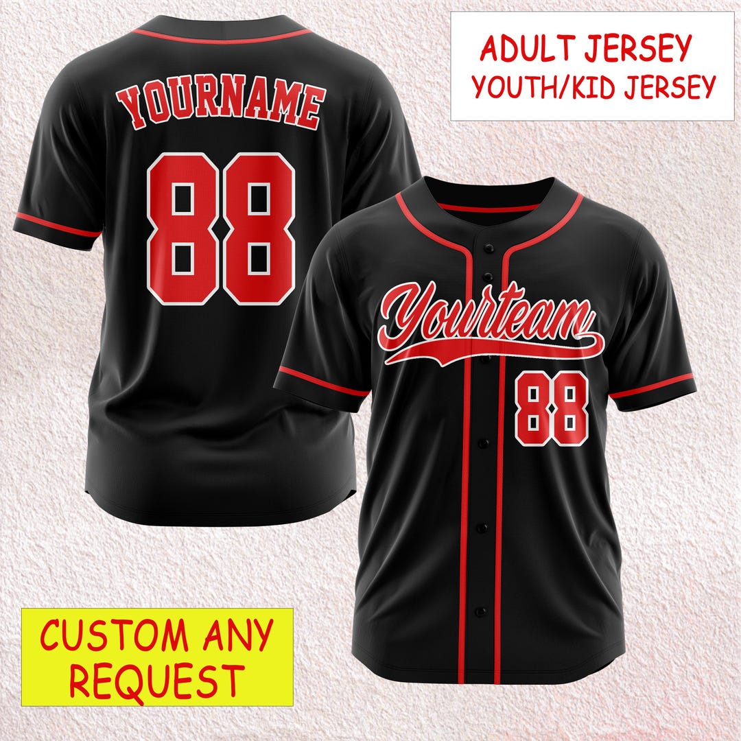 Kids Custom Baseball Jersey - Personalized Youth Jersey With Name ...