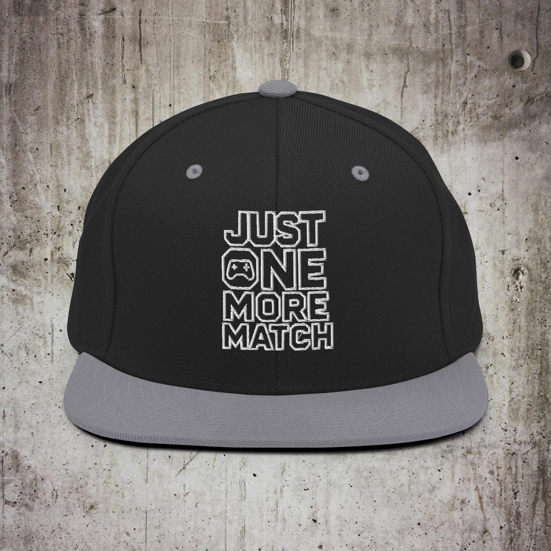 Just One More Match Hat – Gamer Cap – FPS Gaming Hat – MOBA Player Gift ...