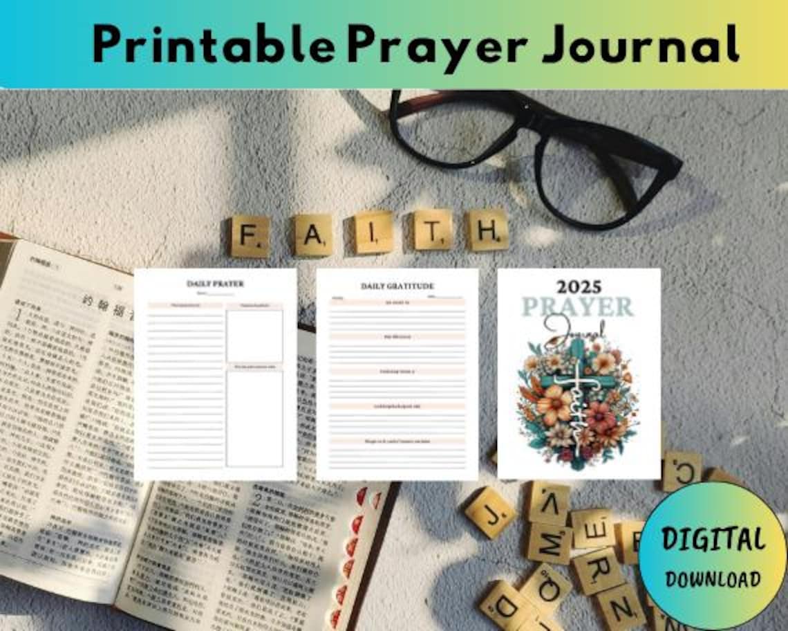 Printable Prayer Journal | Faith-based Daily Devotional | Christian ...