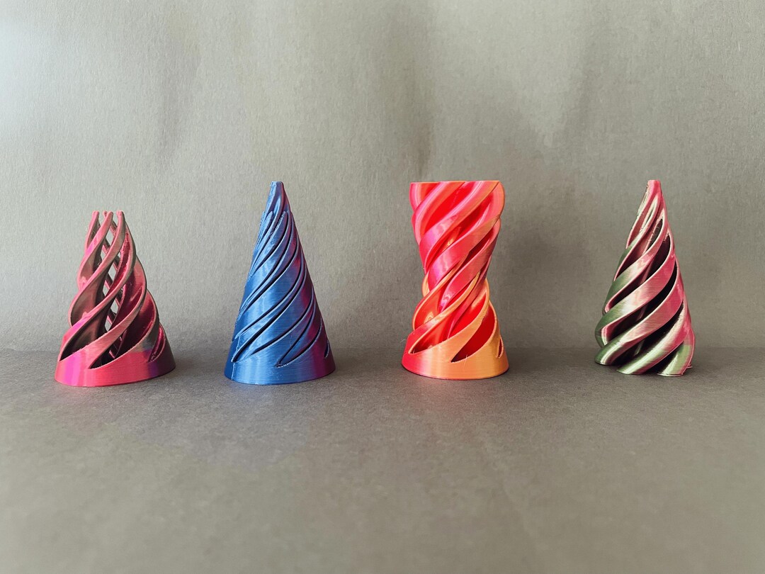 Multicolor Spiral Fidget Cones - Etsy