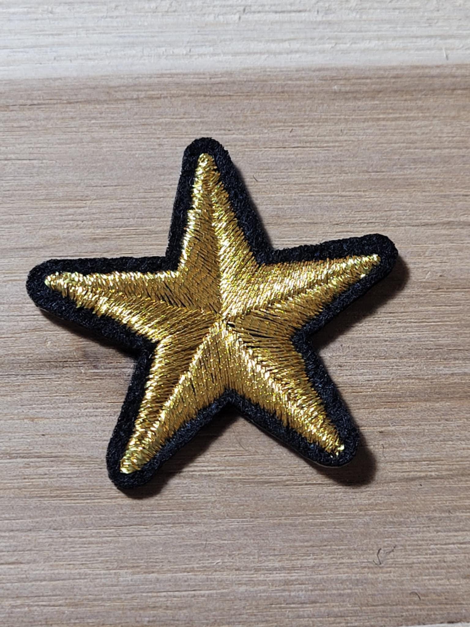 Iron On/sew on Gold Star Patches - Etsy