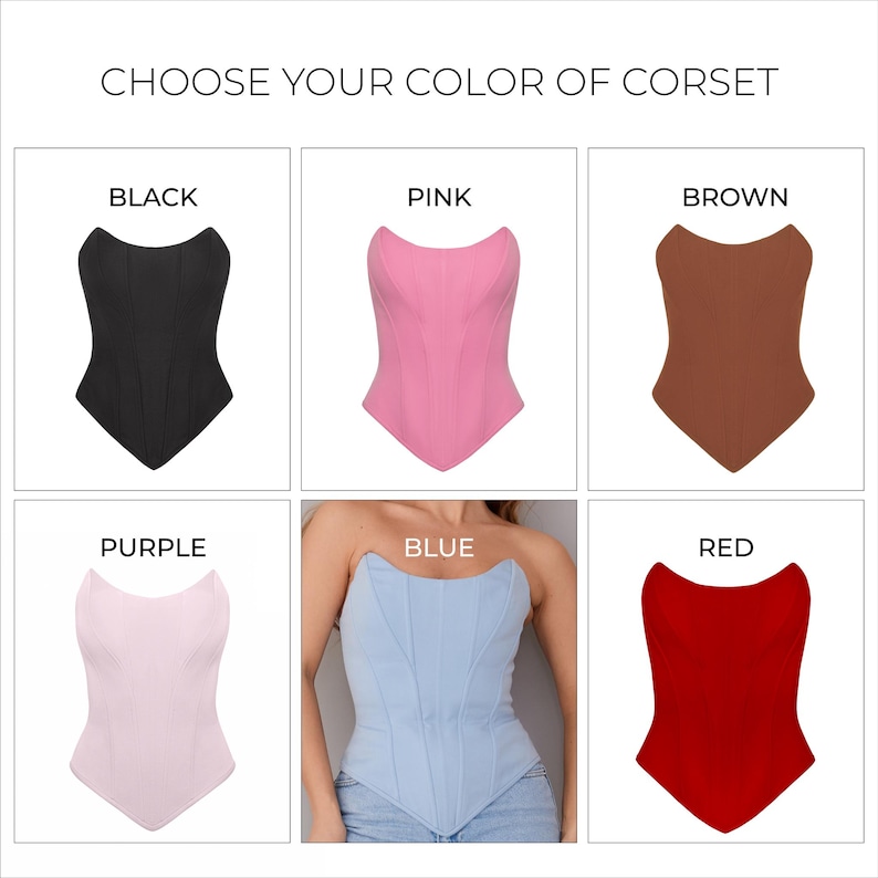 Simple Minimalist Emerald Corset Top for Women With Back Lacing, Plus ...