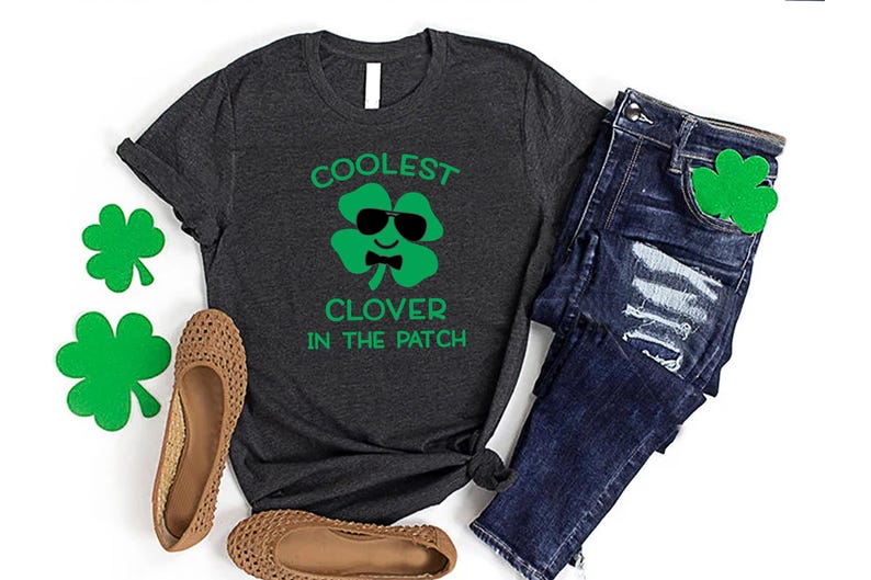 Boy's Clover St. Patrick's Day Shirt, Toddler Irish Tee - Etsy