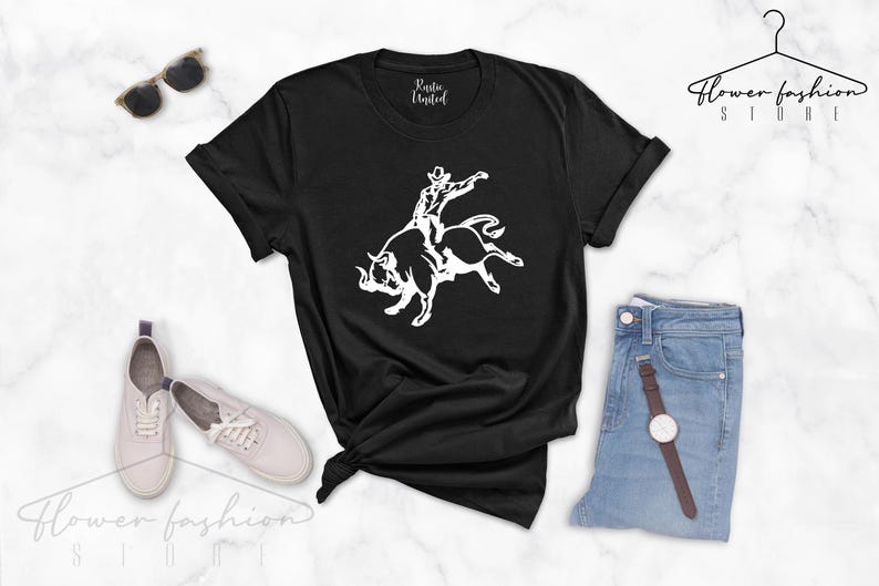 Cowboys Rodeo Bull Rider Shirt, Southern Western Style - Etsy