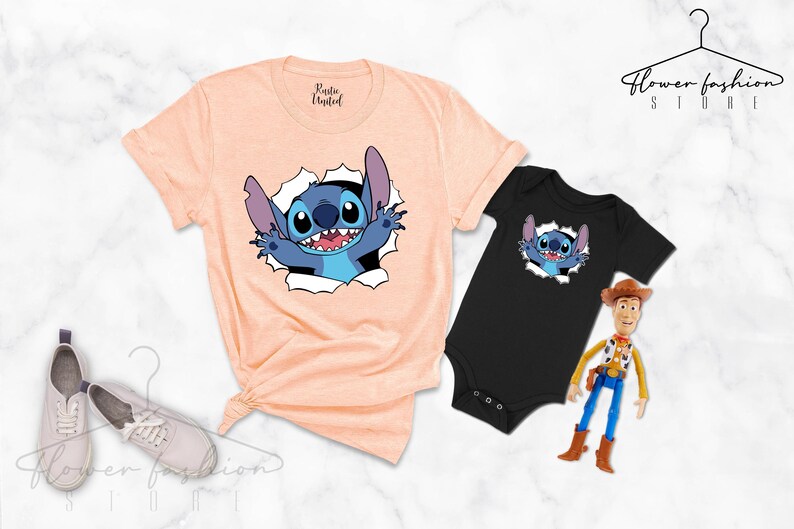 Funny Alien Peek Out Shirt,adorable Cartoon Tee,kids Fun Graphic Top ...