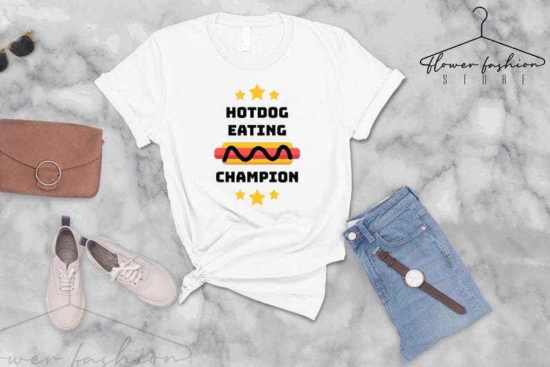 Hot Dog Eating Champion T-shirt, Funny Foodie Gift - Etsy
