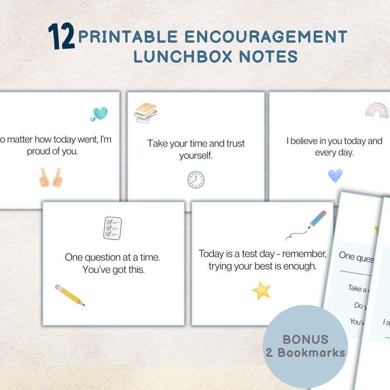 Test Encouragement Notes for Kids - Etsy