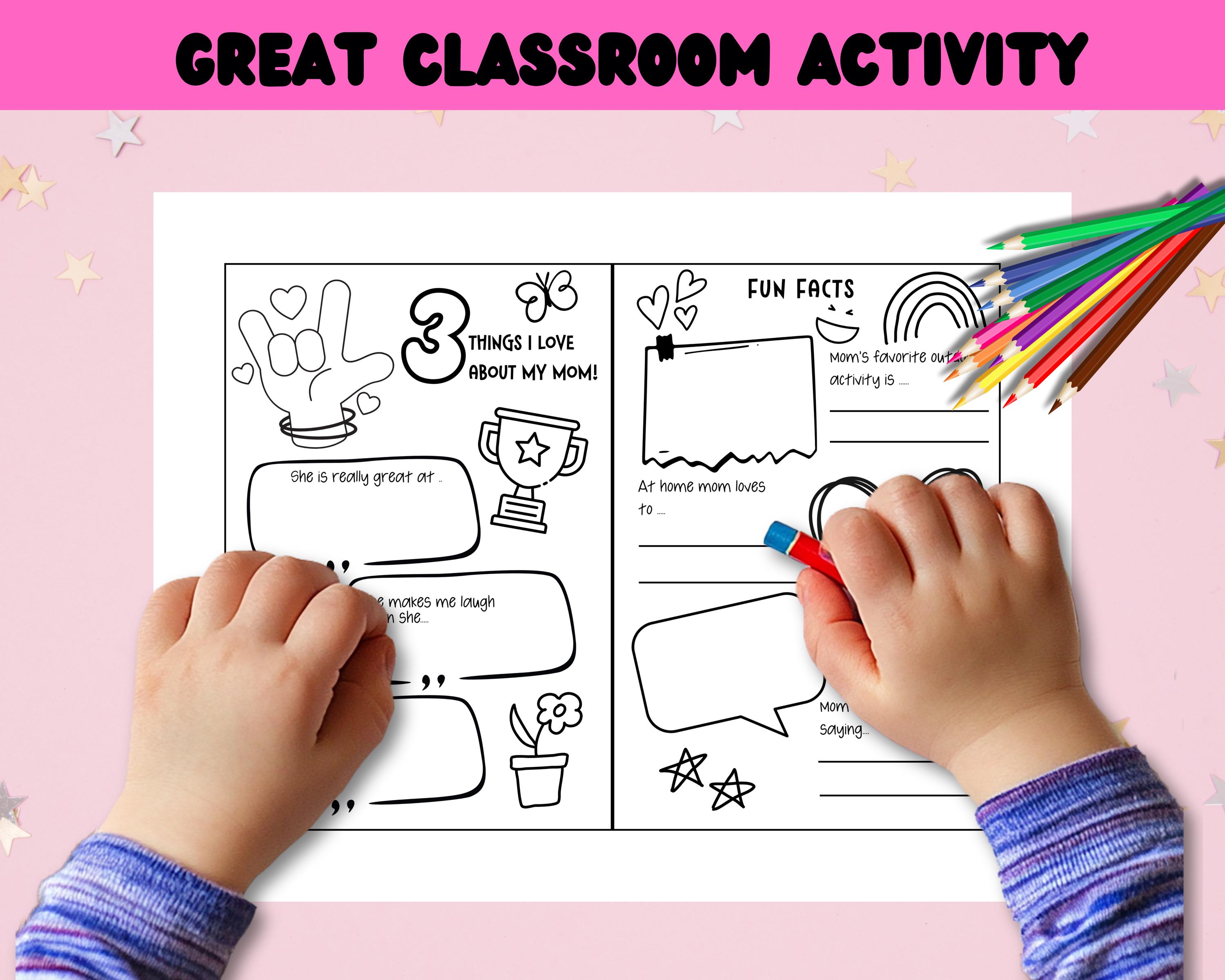 Mother's Day Activity Book, Printable Coupons, Coloring Coupons for Mom ...