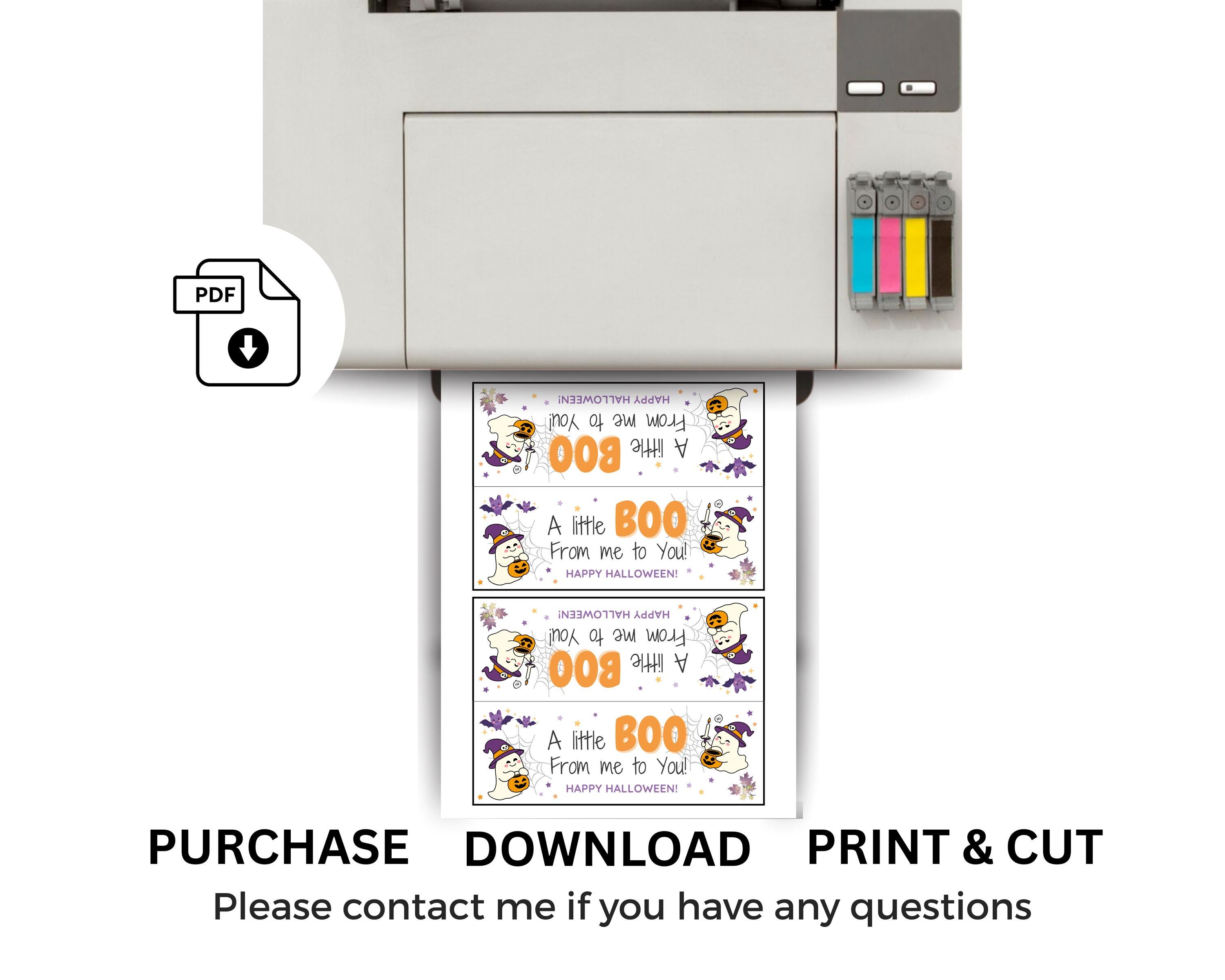 Halloween Treat Bag Topper, Printable Cookie Bag Topper , Candy Bag ...