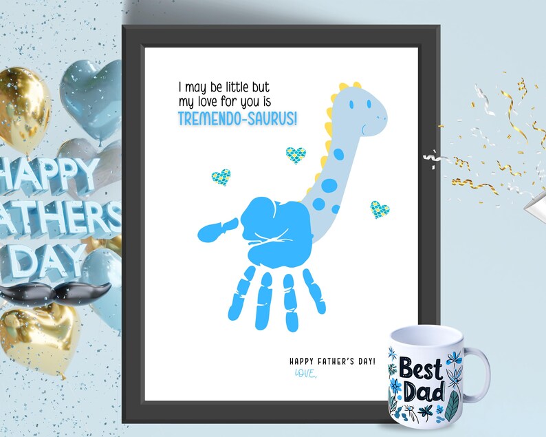 Fathers Day Handprint Craft, Fathers Day Handprint Art, Meaningful Dad ...