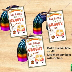 Groovy Back to School Gift Tags for Students, Groovy Themed Classroom ...