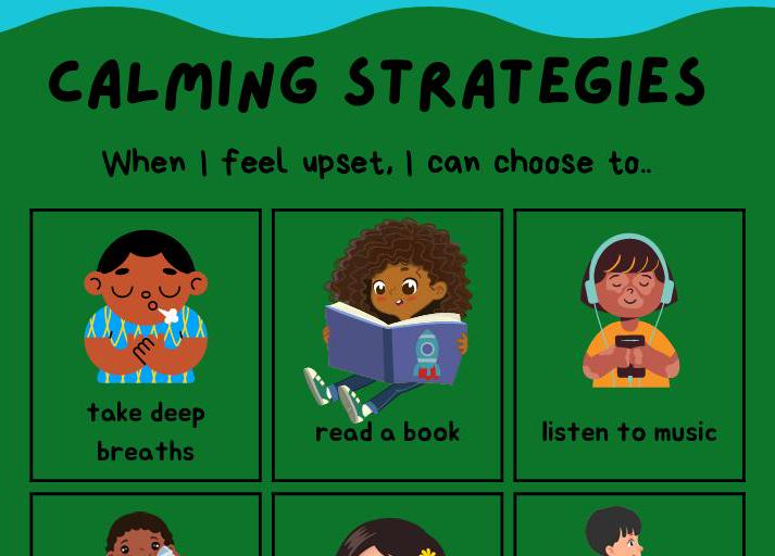 Calming Strategies for Kids | Social Emotional Learning Printable ...