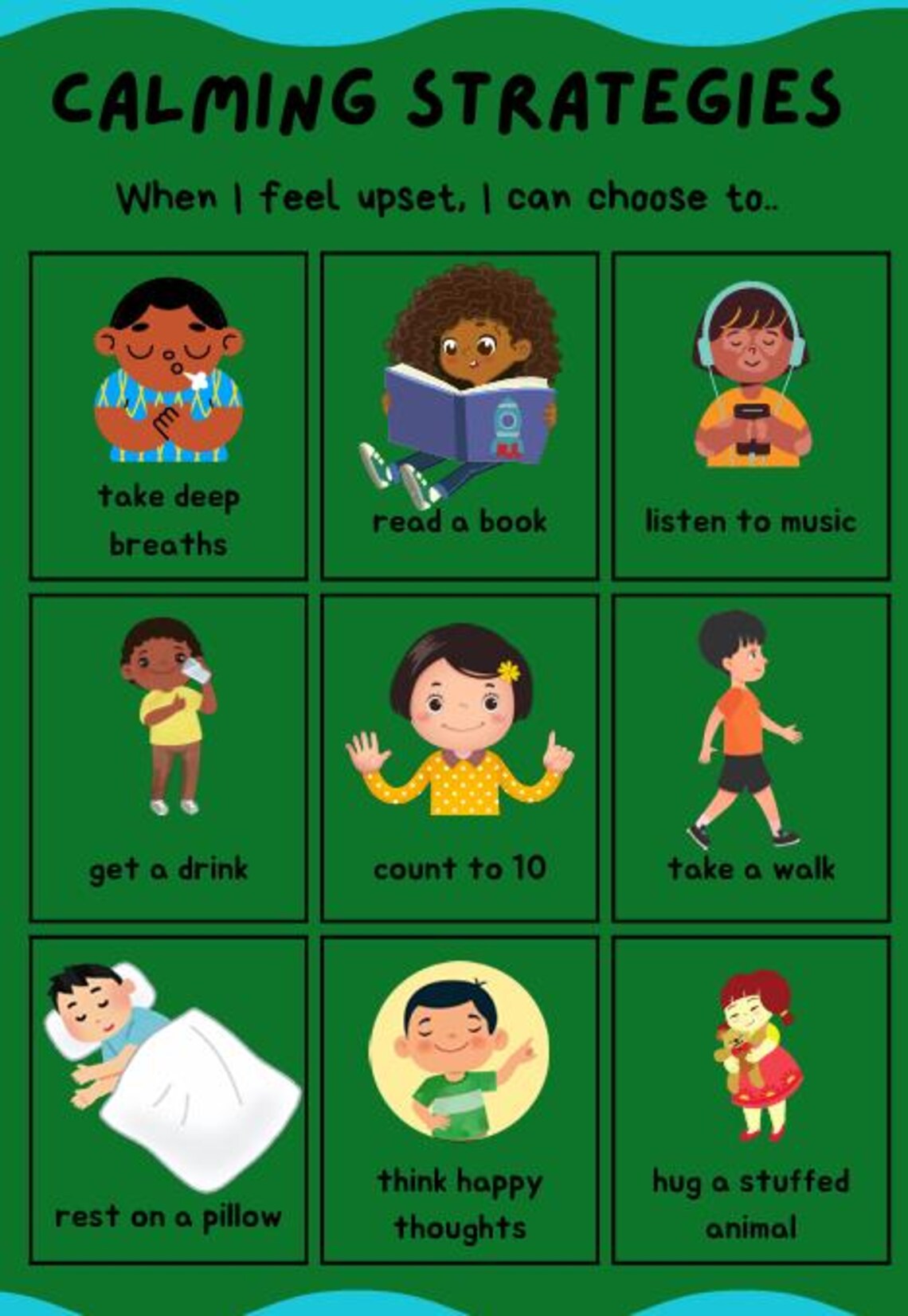 Calming Strategies for Kids | Social Emotional Learning Printable ...