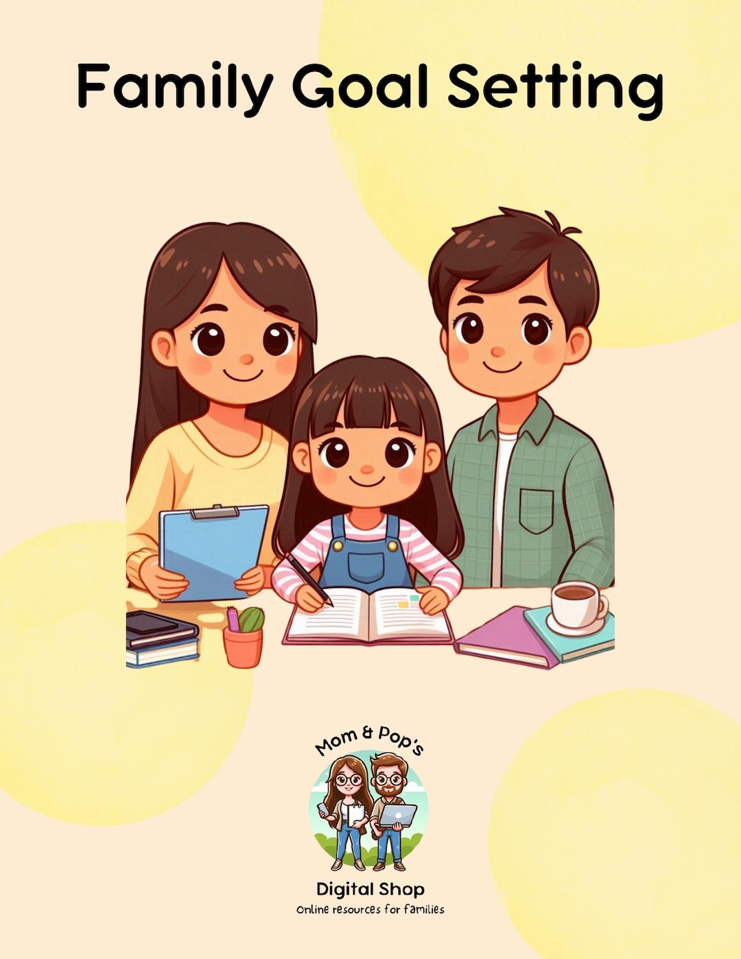 Family Goal Setting Workbook SMART Goals for Kids & Parents Printable ...