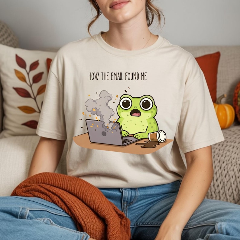 How the Email Found Me Frog PNG, Funny Work From Home Meme Clipart ...