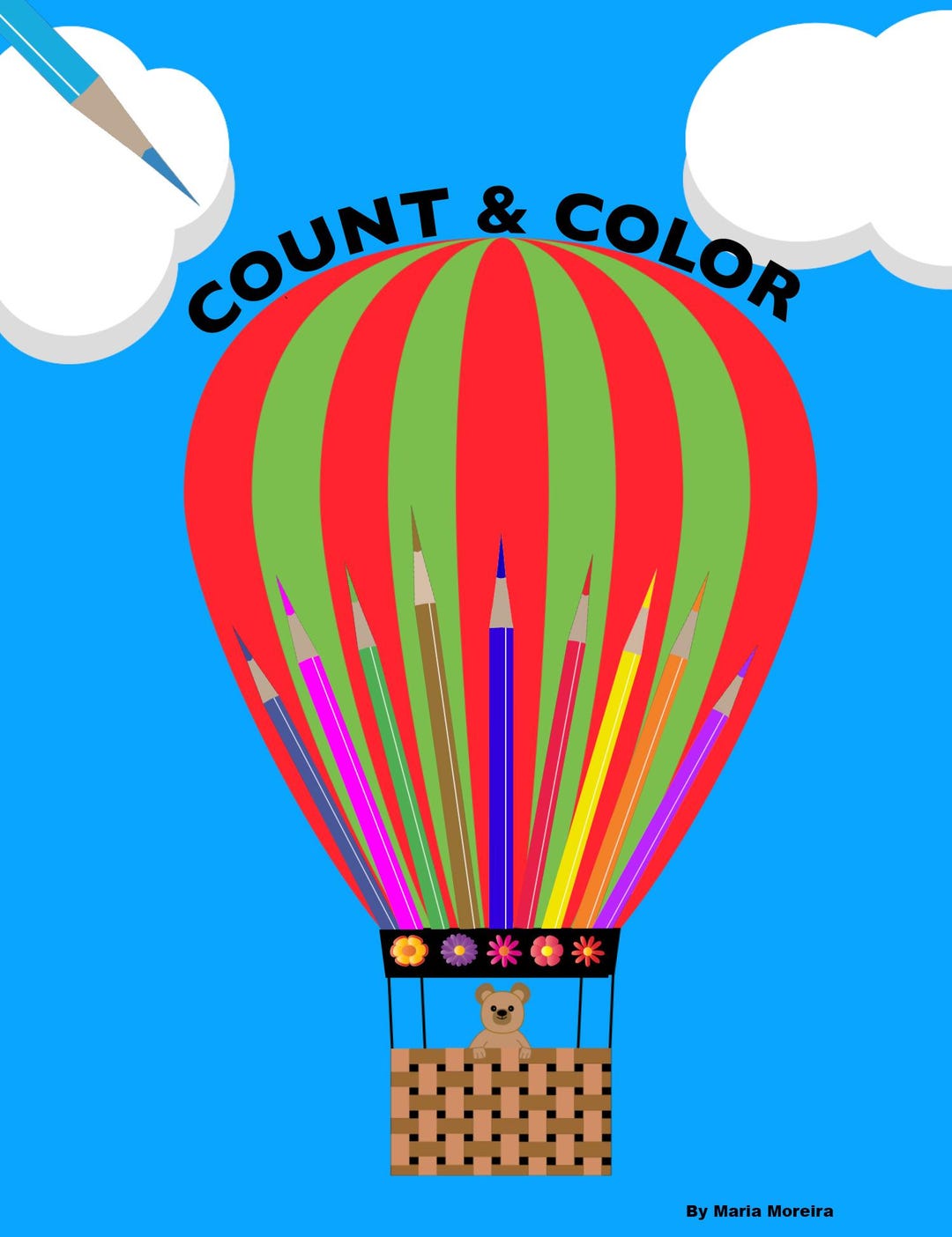 Count and Color, Coloring Fun, Printable Worksheet, Preschool Activity ...