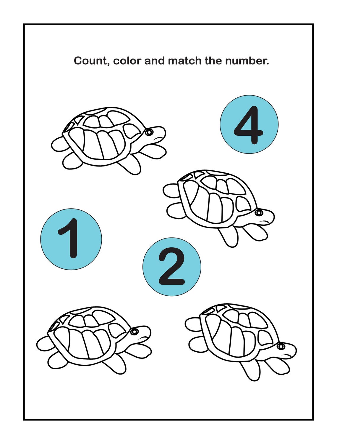 Count and Color, Coloring Pages, Match the Numbers, Coloring Numbers ...
