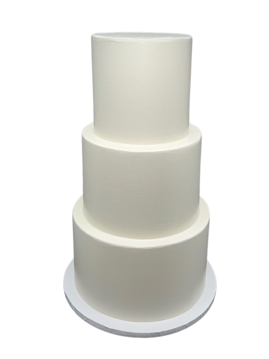3-tier Fake Cake Display 18" Tall– Elegant & Realistic Event ...