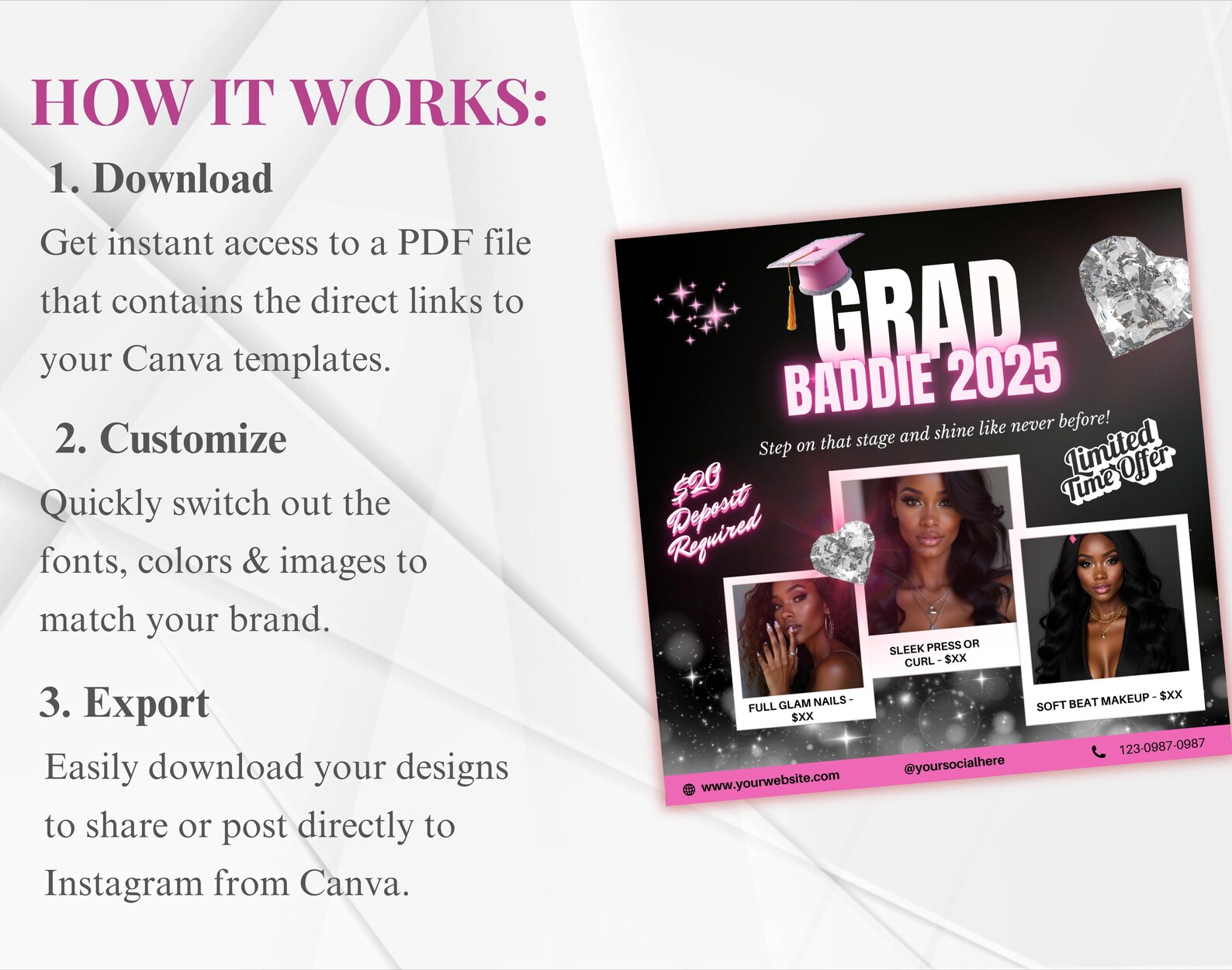 Grad Baddie 2025 Salon Deals, Hair, Nails, Lashes, Makeup & Beauty ...