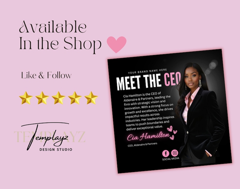 Meet the CEO, Business Profile and Event Flyer, Corporate Flyer ...