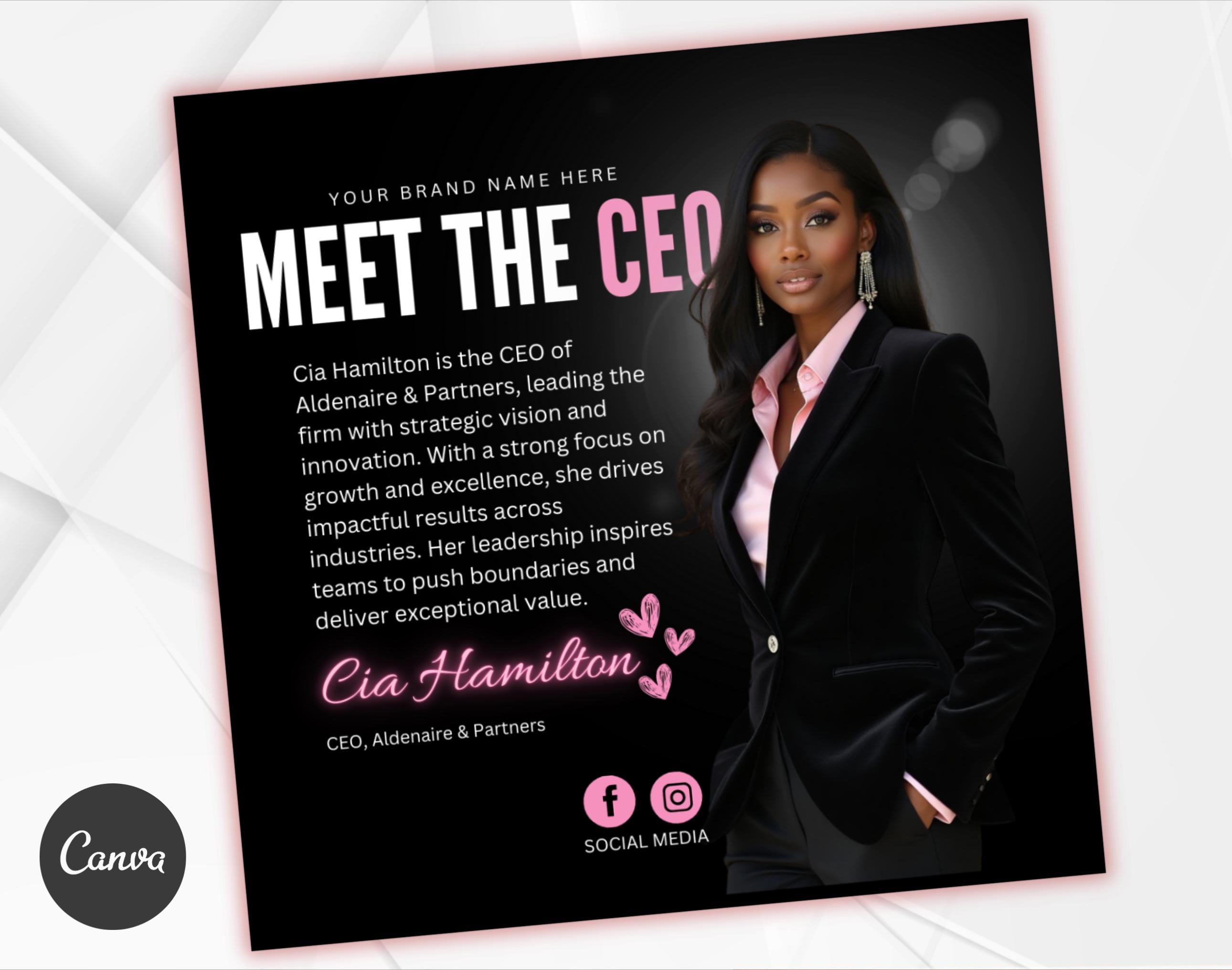 Meet the CEO, Business Profile and Event Flyer, Corporate Flyer ...