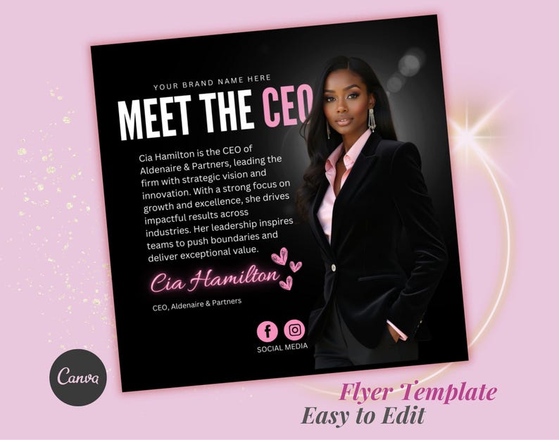Meet the CEO, Business Profile and Event Flyer, Corporate Flyer ...