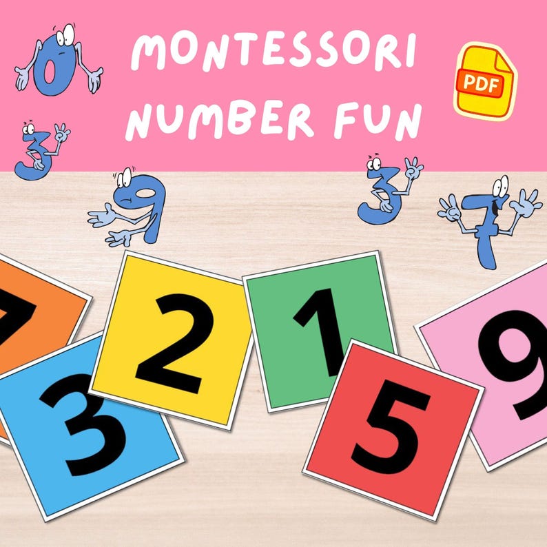 Montessori Numbers Printable | Preschool Math Activities | Count, Add ...